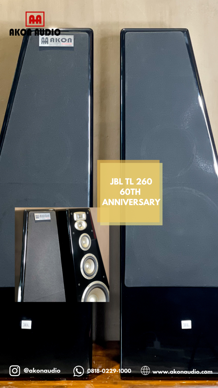 Jual Floorstand Speakers JBL TL260 "60th anniversary" » Akon Audio Toko ...